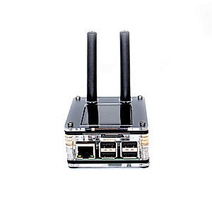 DRPi-1NSX case for Raspberry Pi4 & 3B+, Duplex MMDVM v1.0, 2.4″ Enhanced Nextion Screen (Included) ~ (Black Ice)