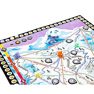 Skull Canyon Ski Fest Board Game - Race Down the Slopes and Conquer the Mountain! Strategy Game for Kids and Adults, Ages 14+, 2-4 Players, 45-90 MInute Playtime, Made by Pandasaurus Games