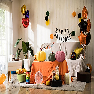 Eoieov Fall Pumpkin Decoration Pillows for Bed Sofa Plush Pumpkin Pillows Halloween Decorations for Home Couch Car and Bedroom Playroom,Caramel,11"