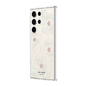 Kate Spade Protective Hardshell Case Hollyhock Floral | Compatible with Galaxy S23 Ultra