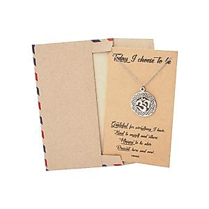 quan jewelry Yoga Necklace Om Pendant, Inspirational Gifts for Women