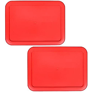 Klareware 3 cup Rectangle Plastic Food Storage Replacement Lids Covers for Klareware and Pyrex 7210-PC Glass Bowls (Container not Included)