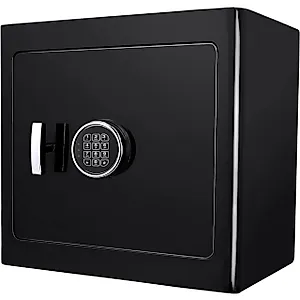Barska White Keypad Dark Interior Jewelry Safe, Black