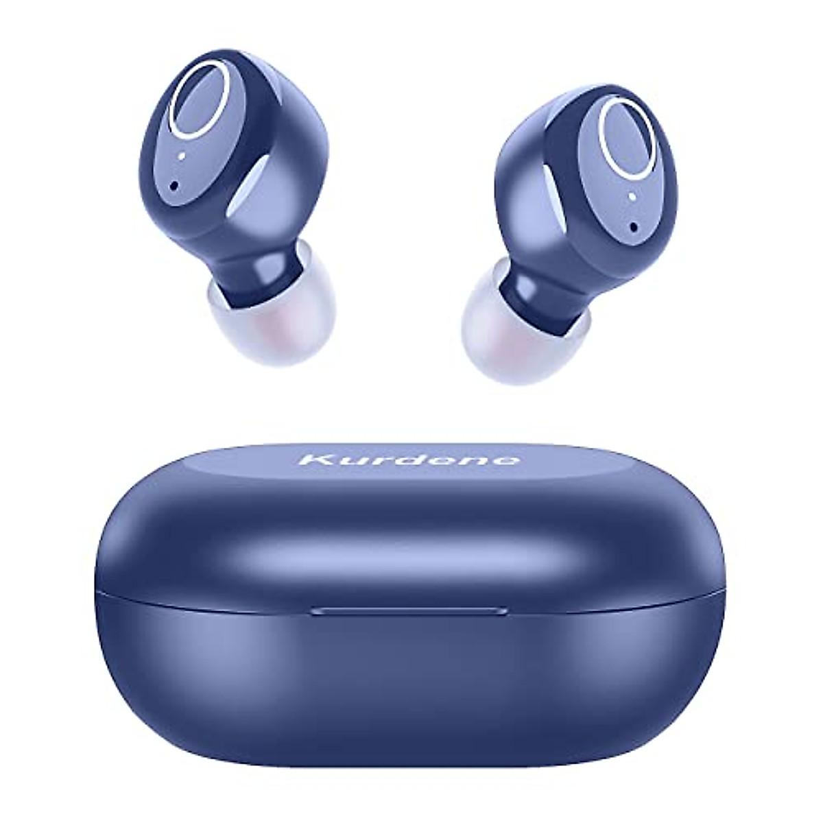 kurdene Bluetooth Wireless Earbuds, S8 Deep Bass Sound 38H Playtime IPX8 Waterproof Earphones Call Clear with Microphone in-Ear Bluetooth Headphones Comfortable for iPhone, Android