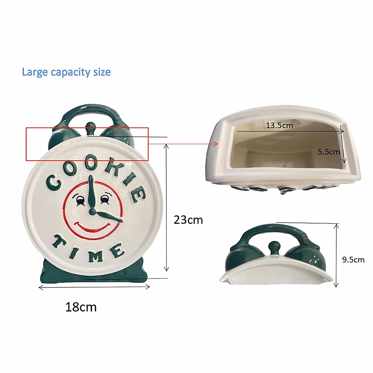 KINVI Friend TV Merchandise Cookie Jar Decorative Replica in Monica’s Geller Kitchen,Biscuit Tin Made of Ceramic to Storing Candy,Great Present