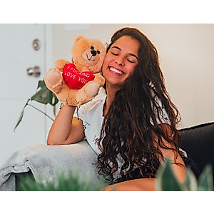 BadBears Cute Teddy Bear – I Effing Love You Teddy Bear for Girlfriend and Boyfriend – Hilarious Valentine’s Day Teddy Bear for Him and Her – 10-inch Tall Funny Stuffed Bear with Bold Message