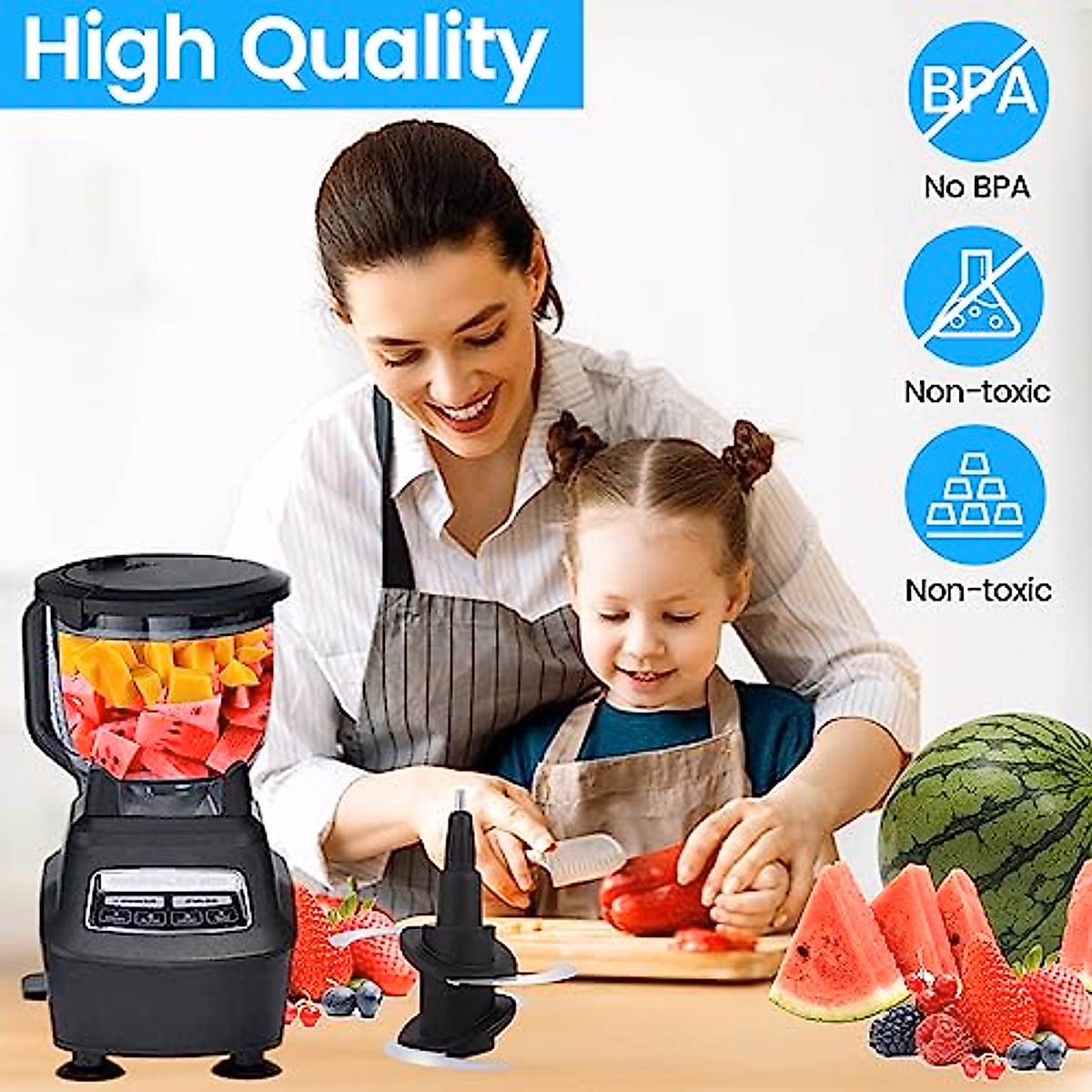 Replacement Blender Blade - 4 Blade Replacement for Ninja 64 oz 72 oz Food Processor Bowl CT682SP BL681A BL682 BL770 BL770AMZ BL772 BL910 BN600 BN601 BN800 BN801