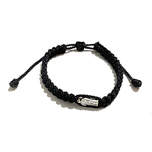 Chavarrieta Black Saint Jude Thaddeus Thread Bracelet Pulsera Roja de hilo de San Judas Tadeo