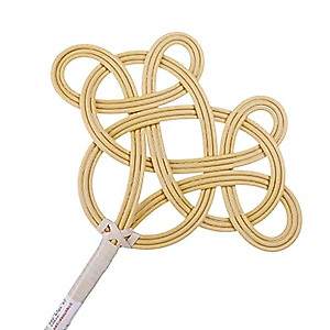 LEJIA Traditional Racket Woven Imitation Rattan Clean Duster Carpet Rug Beater Durable Hand Made for Pet Owner, 62cm/24.41in