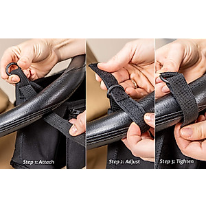 Universal Stroller Organizer Chevron - Non-Slip Stroller Caddy with Cup Holders and Pockets | Sleek Design Stroller Accessory | Fits Most Strollers, incl Jogging Strollers, Travel Systems and Wagons