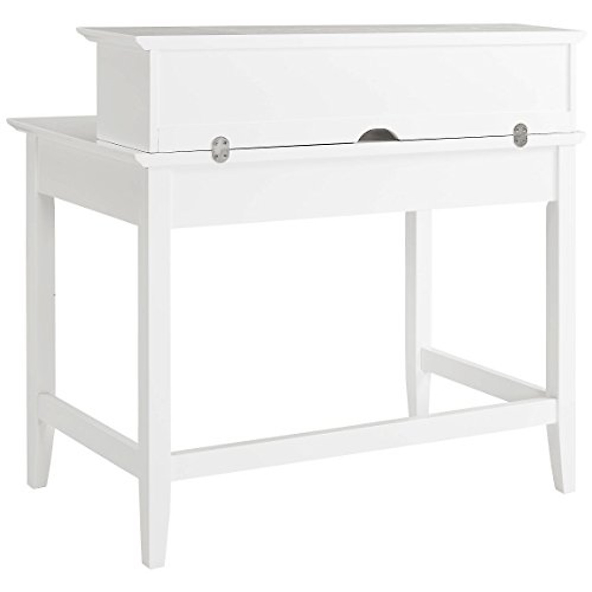 Crosley Furniture Campbell Writing Desk with Hutch - White