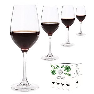 Samola Drinkware Unbreakable Shatterproof Wine glasses set of four indoor outdoor party picnic pool use acrylic BPA free | 12oz