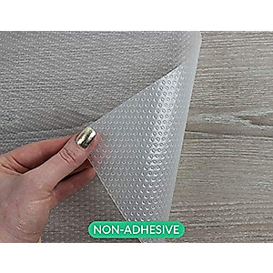 N/A HomePro Shelf Liner 17.5 Inch x 20 FT, EVA Waterproof Non-Slip Kitchen Liner, Cabinet Liner, Drawer Mat for Kitchen Cabinets, Storage, Shelves, Shoe Rack, Washable Refrigerator Mat