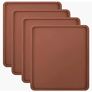 The BEAST by Denali | 8 Layer Stainless Steel Food Dehydrator | 100 Recipes & Full Instructions | Jerky, Fruit Leather, Veggies | Silver, LED Touch, Timer & Low-Noise Fan | Denali is a USA Company (BEAST Fruit Leather Mats (Brown, 4 Pack))