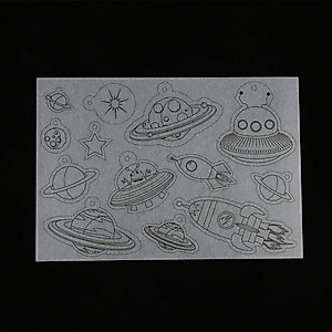 8pcs Shrink Sheet, Heat Shrinky Sheets Creative Pack Shrinky Art Paper with Pattern Shrinkable DIY Hand Made Craft Tool for Boys and Girls(Boy's Style)