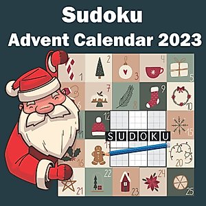 Sudoku Advent Calendar 2023: A Christmas Sudoku puzzle book for adults and kids