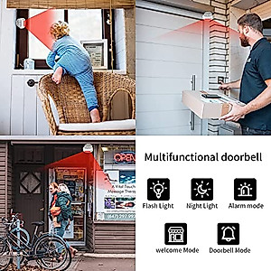 Motion Sensor Alarm Motion Detectors Bed Alarms Elderly Fall Prevention Devices, Upgraded Caregiver Pager Fall Alert Devices for Elderly, Door Chime for Business When Entering Door Alarm Sensor