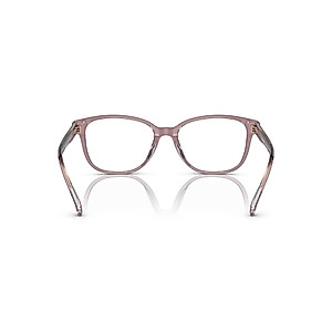 Coach HC6224U Universal Fit Prescription Eyewear Frames, Transparent Rose/Blush/Demo Lens, 53 mm