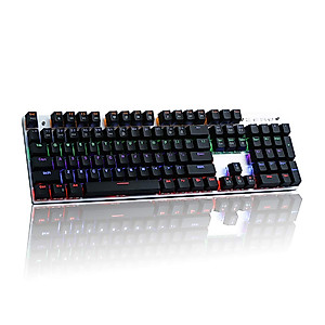 Teamwolf RGB Backlight Mechanical Gaming Keyboards (104keys, Balck)