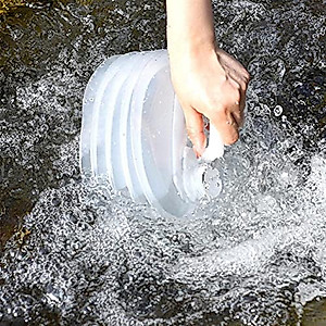 Car Collapsible Bucket Folding Foldable Portable 5L/10L/15L Plastic Water Bucket WithTap for Outdoor Garden Camping Fishing BBQ