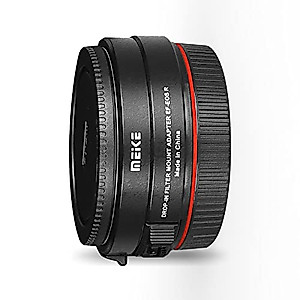 Meike MK-EFTR-C VND Metal Auto-Focus Mount Lens Adapter with Drop-in Variable ND and UV Filters Converter for Canon EF/EF-S Lenses to Canon EOS R and EOS RP R5 R5C R6 Cameras