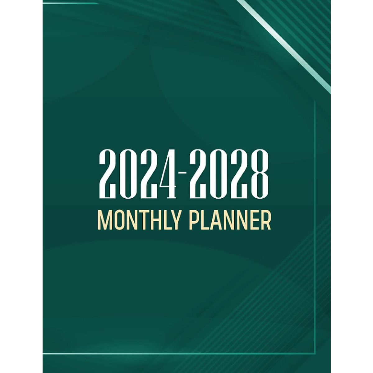Blue Cover 2024-2028 Monthly Planner 5 Year: 60 Months January 2024 to December 2028 Agenda Organizer Schedule .Large Size 8,5x11