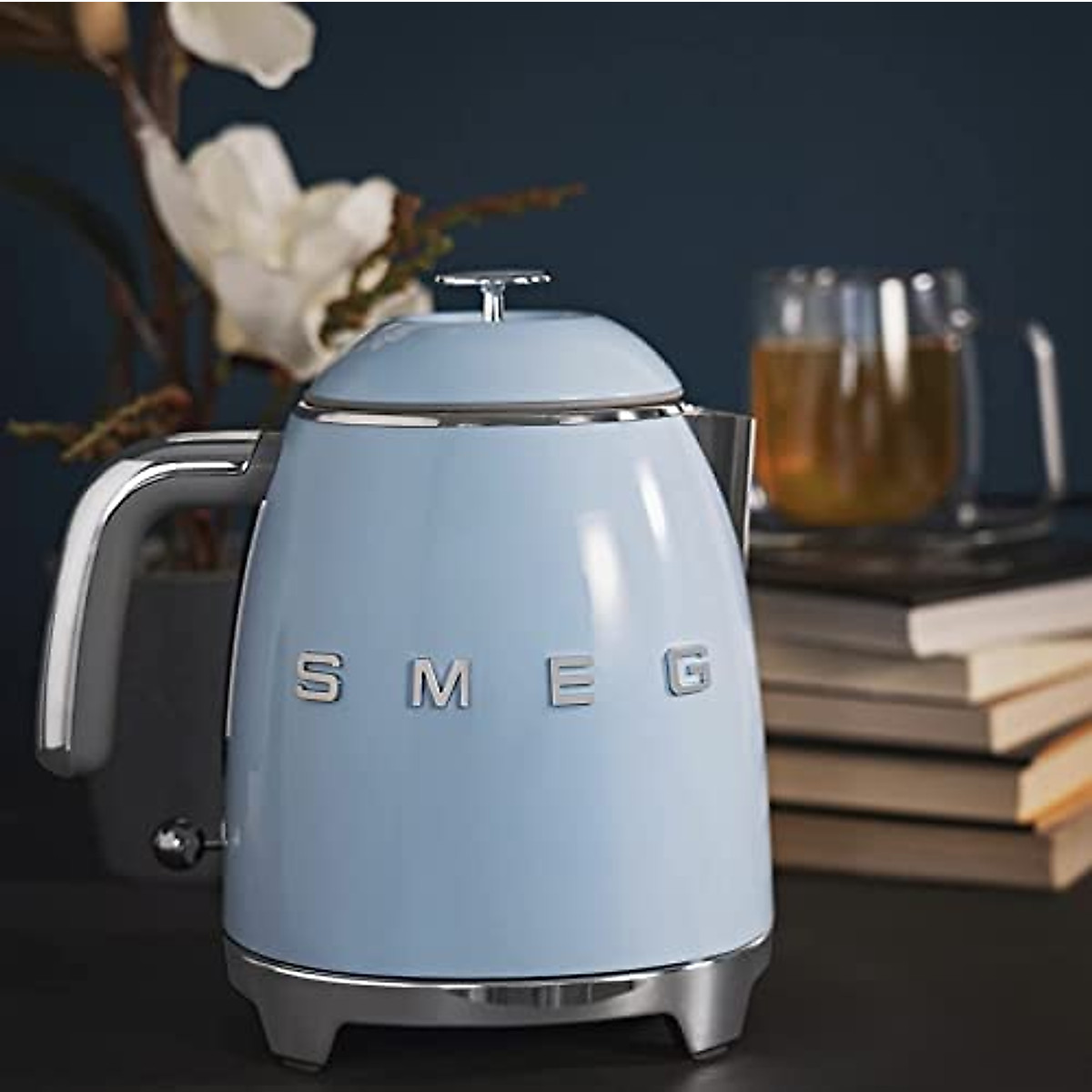Smeg Pastel Blue 50's Retro Style Electric Mini Kettle