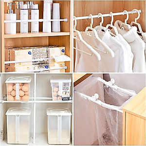 2PCS White Tension Rod Spring Curtain Rods 16 to 28 Inch Expandable Curtain Rod Spring Curtain Rod Spring Rods Tensions Rod Tension Curtain Rods spring tenstions curtain rod