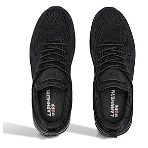 LARNMERN Womens Slip On Shoes Work Non Slip Sneakers Walking Water Resistant Zapatillas Zapatos Trabajo Food Service Chef Kitchen(Light Black,10)