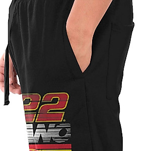 ASFRSH Joey Logano 22 Sweatpants Mens Fleece Casual Joggers Athletic Track Pants with Pockets Black