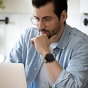 TRA 5 Pack Sport Silicone Band Compatible with Samsung Galaxy Watch 5 40mm 44mm/Watch 5 Pro 45mm/Galaxy Watch 4 40mm 44mm/Classic 42mm 44mm/Active 2 40mm 44mm, 20mm Soft Breathable Bands for Women Men