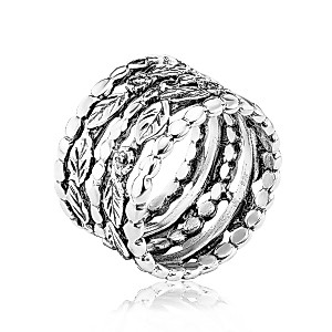 925 Sterling Silver Wide Ring Flowers & Leaves, Oxidized, Vintage Look Stylish Hypoallergenic, Nickel and Lead-free, Artisan Handcrafted Designer Collection Made in Israel (Size 5-11)