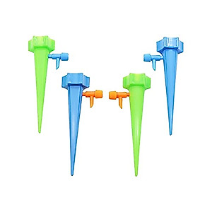 VIEUE Garden Drip Irrigation System Accessories DIY Automatic Plant Waterer Drip Irrigation System Water Nail Dripper Blue/Green Household Waterer Bottle Dripper 3 Pieces (Color : Green)