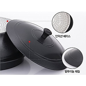 Hansang IH Induction Ceramic Cauldron Korean Traditional Pot All Heat Sources Cookable (22CM 3.7L)