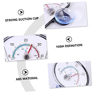 BESPORTBLE 4pcs Pointer Thermometer Aquarium Patch Thermometer Dial Thermometer Water Thermometer Fish Thermometer