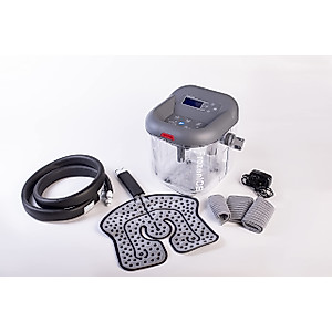 Brace Direct Full Shell Walker Boot (Lg) + Frozen Ice Cold Therapy Machine- Boot for Toe, Foot or Ankle Injury, Fractures, Sprains and Cold Circulating Therapy Unit