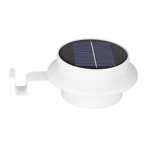 Solar Solar Light Garden Light Outdoor Home Lighting Indoor and Outdoor Induction Wall Light Street Light Automatically Turns On at Dark Waterproof (Size : 13LED lamp Black Shell Warm Light)