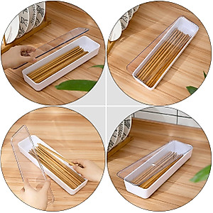 Cabilock 1pc Utensils Tray Holder Cover Lid for Lid, Spoon Dinnerware Drainer Countertop Home Chopstick Rack with Flatware Drawer Organizer Cutlery Tableware Organizer, Sink