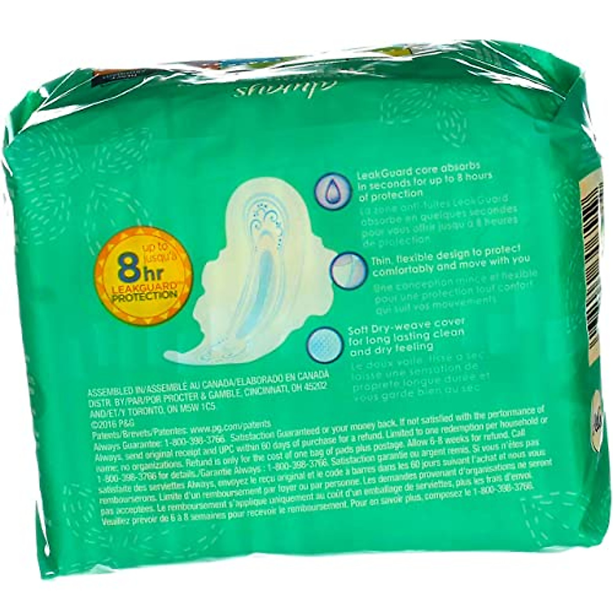 Always Ultra Thin Pads Regular Flexi-Wings 18 ea