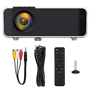 Mini Projector, 4K 1080P WiFi LED Smart Projector Support HDMI, USB, TF, VGA, AV, Bluetooth Home Theater Media Video Projectors for Smartphone, PC, TV Box, Laptop, PS4, etc.(us)