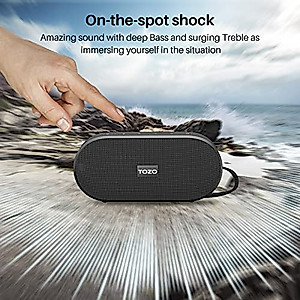 TOZO A2 Mini Wireless Earbuds Bluetooth 5.3 in Ear Light-Weight Headphones & TOZO PA1 Bluetooth Speaker with 20w Stereo Sound, Long Playtime IPX7 Waterproof Portable Wireless Speaker