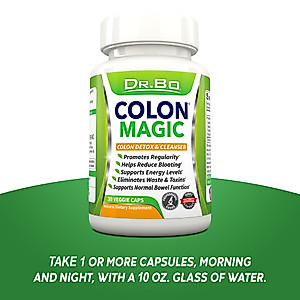 Colon Cleanse Detox Formula - Natural Bowel Cleanser Pills for Intestinal Bloating & Fast Digestive Cleansing - Daily Constipation Relief Supplement Gut, Belly, Stomach - Women Men Herbal Weight Flush