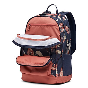 Columbia Unisex Zigzag 30L Backpack, Nocturnal Topiary/Dark Coral, One Size