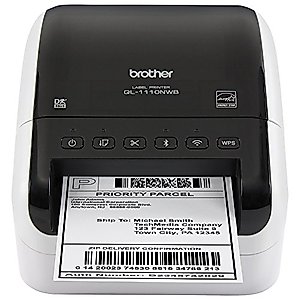 Brother QL-1110NWB Wide Format, Postage and Barcode Professional Thermal Label Printer with Wireless Connectivity (Renewed)