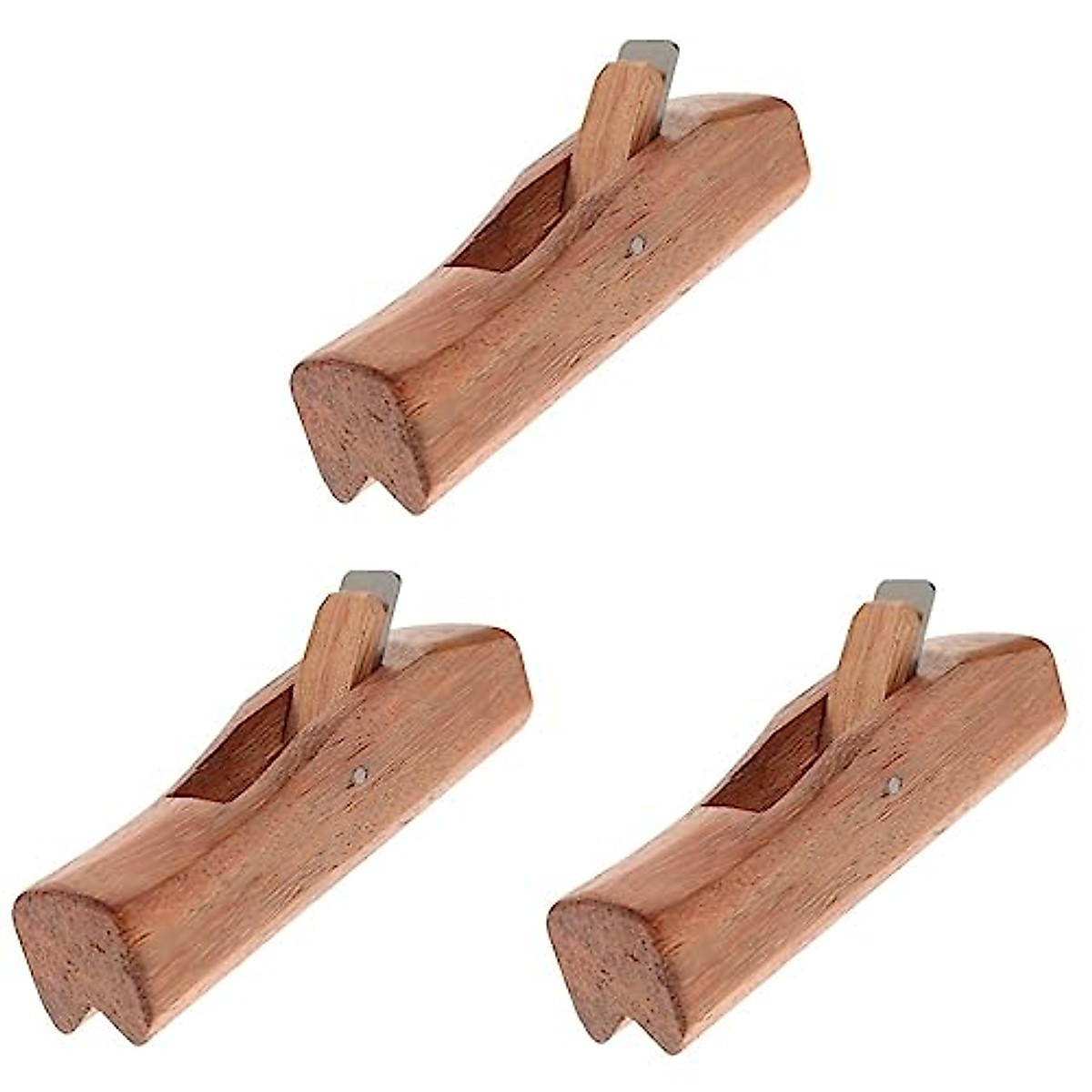 DOITOOL 3pcs Mini Mahogany Angle Planer Hand Tools Mini Portable Shaver Japanese Tools Woodworking Japanese Block Plane Thickness Planers Woodworking Block Hand Plane Planer Router Plane