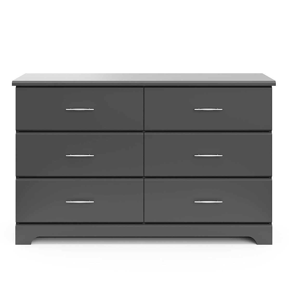 Storkcraft Brookside 6 Drawer Chest with Changing Topper and Change Pad - Gray