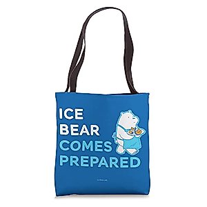 We Bare Bears Ice Bear Comes Prepared Tote Bag