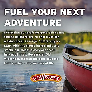 Old Wisconsin Premium Summer Sausage, 100% Natural Meat, Charcuterie, Ready to Eat, High Protein, Low Carb, Keto, Gluten Free, Original Flavor, 8 Ounce