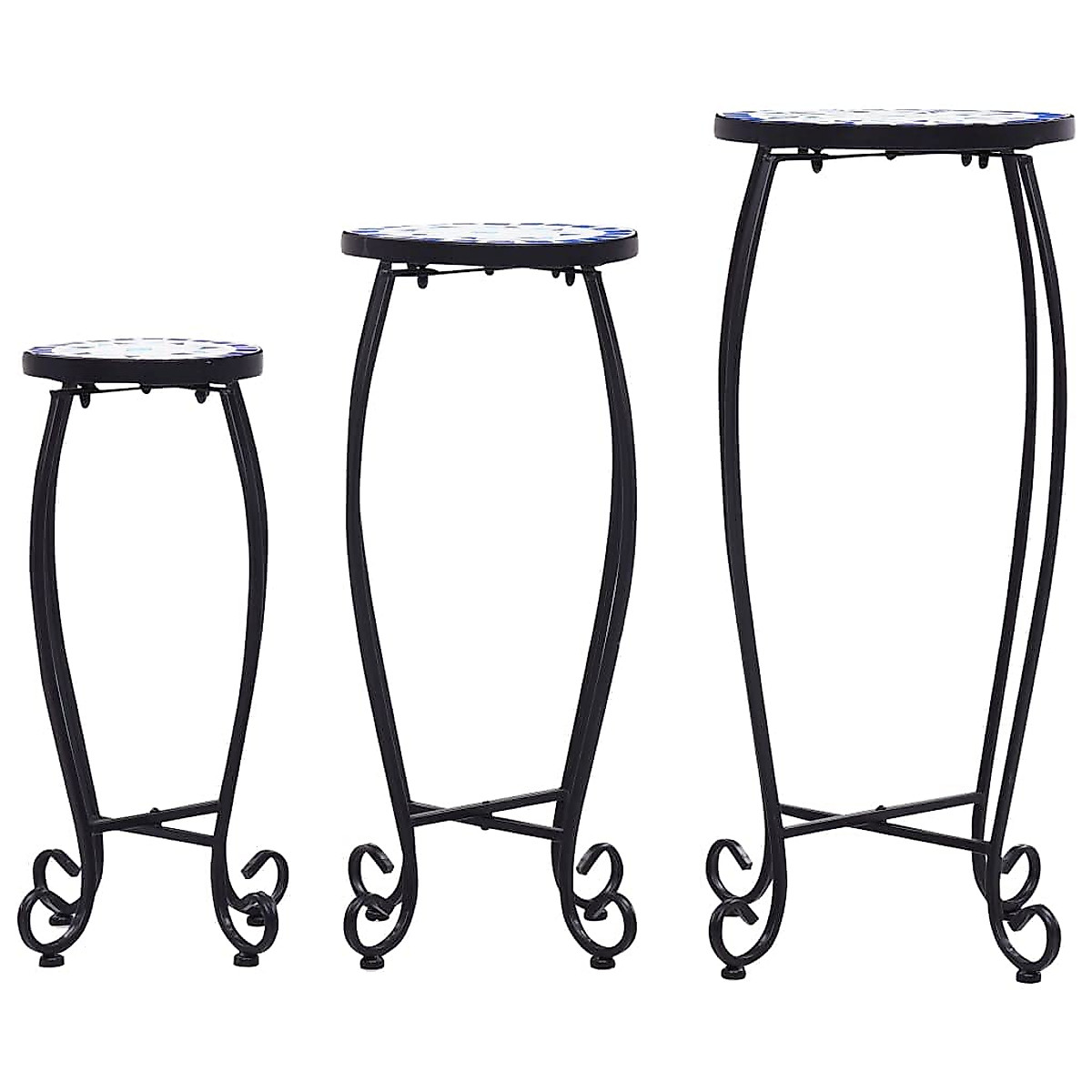 SLGSDMJ Mosaic Side Table Plant Table Terracotta Plant Stand