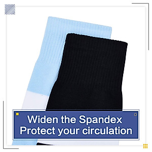 Kayhoma Extra Long Cotton Stripe Thigh High Socks Over the Knee High Socks, 2 Pairs…